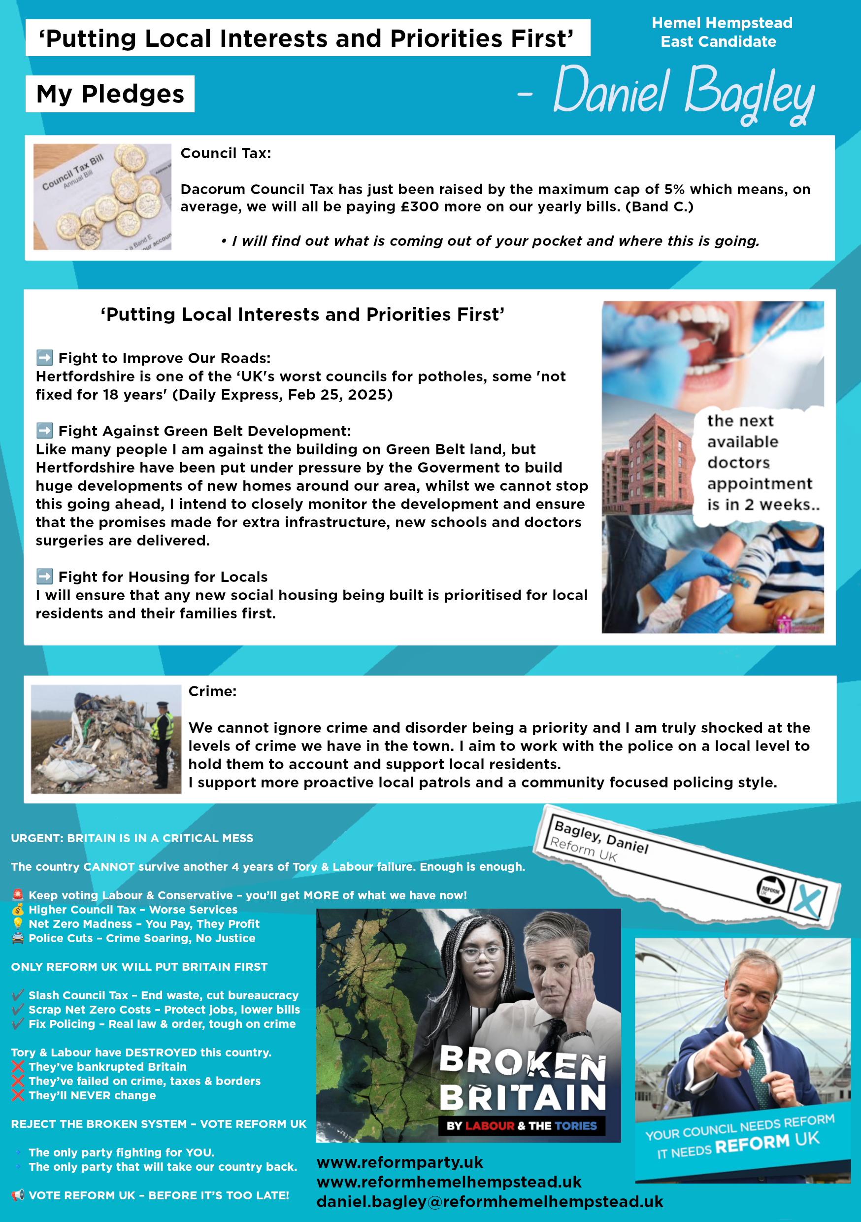 Candidates - Reform UK - Hemel Hempstead