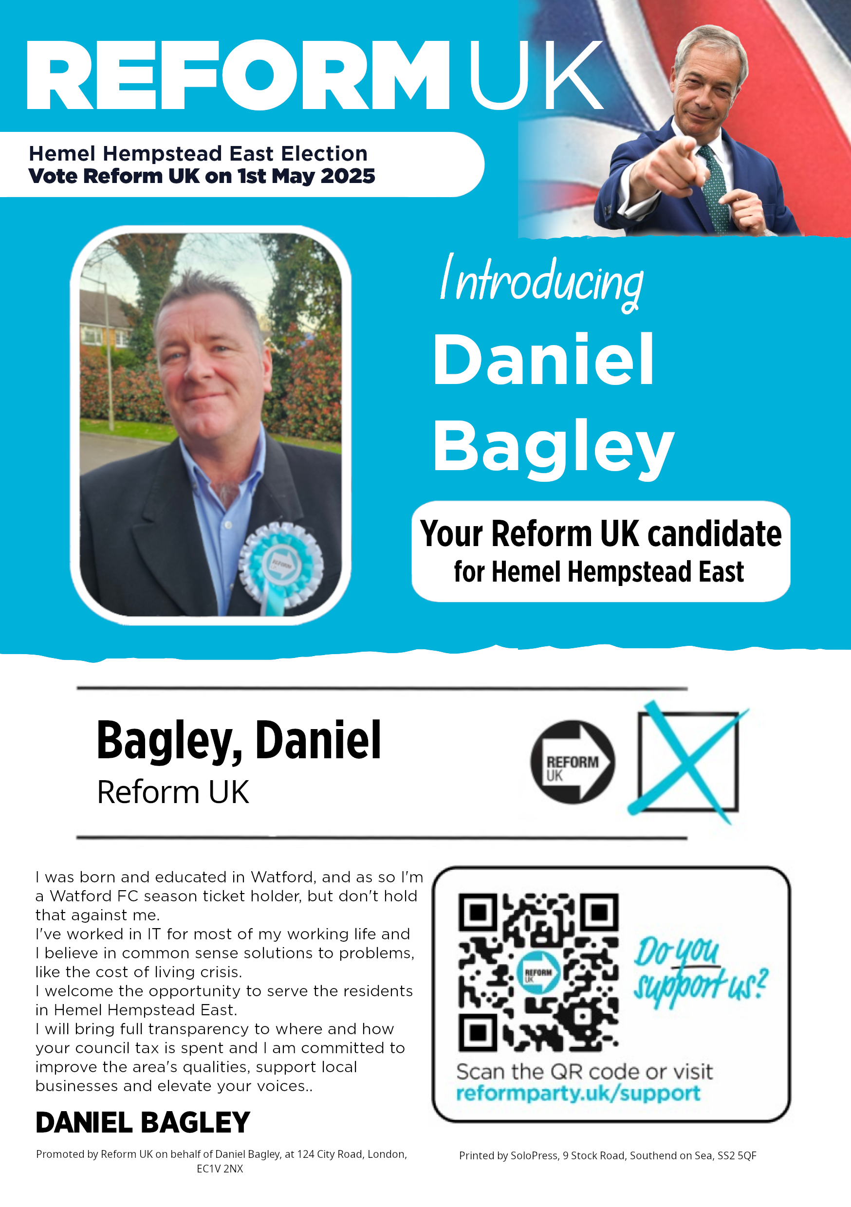 Candidates - Reform UK - Hemel Hempstead